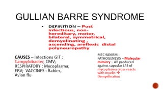 Multiple sclerosis and Gullian Barre | PPTX