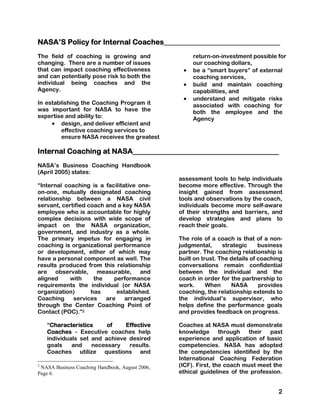 Internal Coaching Guide | PDF | Business Administration | Business