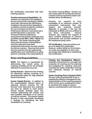 Internal Coaching Guide | PDF | Business Administration | Business