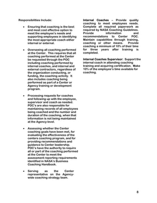 Internal Coaching Guide | PDF | Business Administration | Business