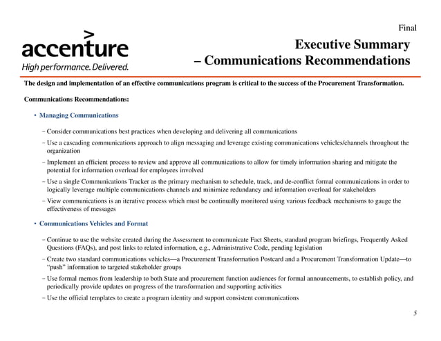 Internal communication-plan-accenture | PDF