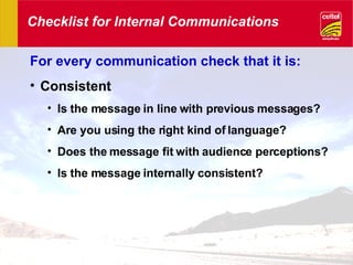 Internal Communications - Part 2 | PPT