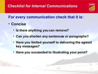Internal Communications - Part 2 | PPT