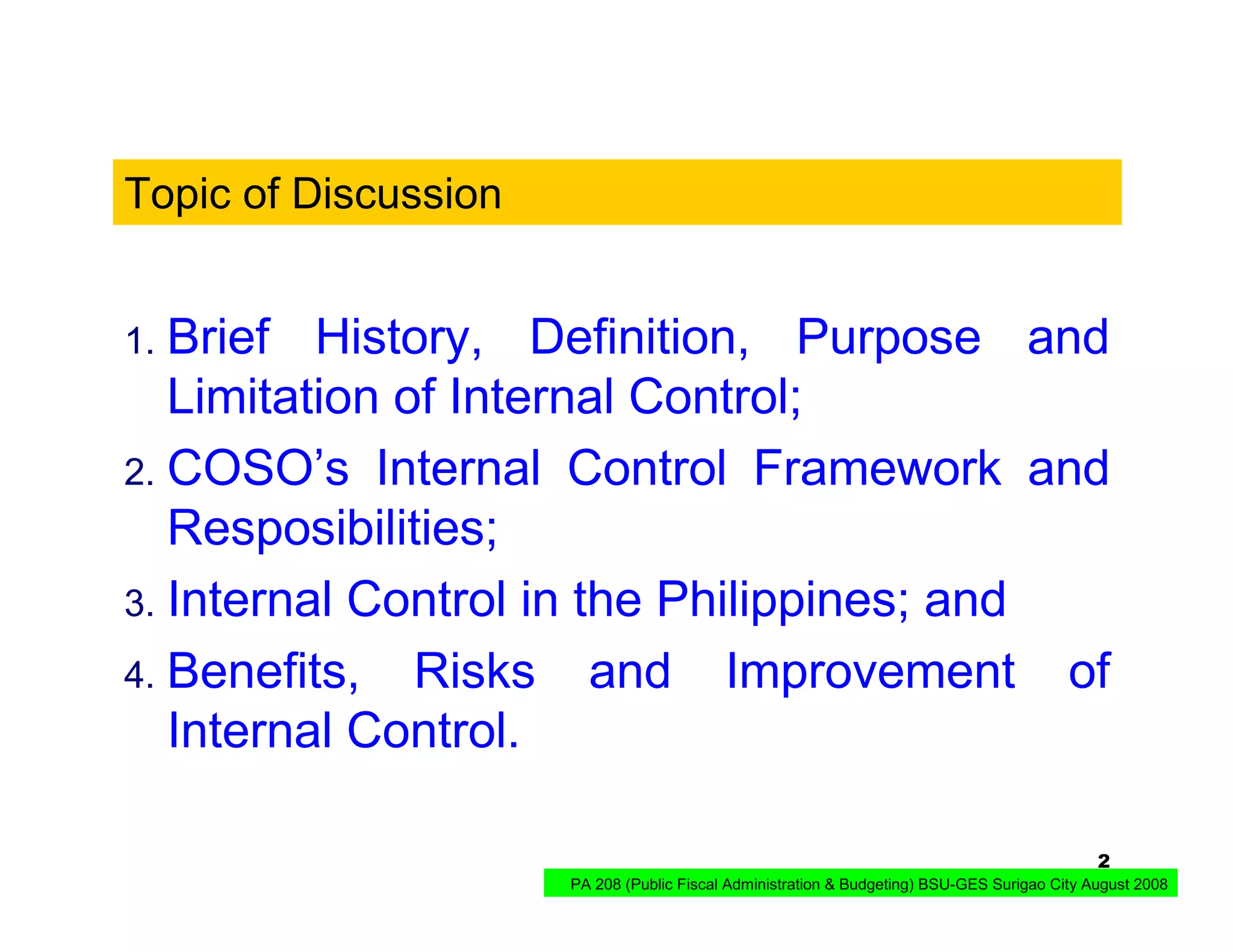 Internal Controls And Philippine Ic System | PDF
