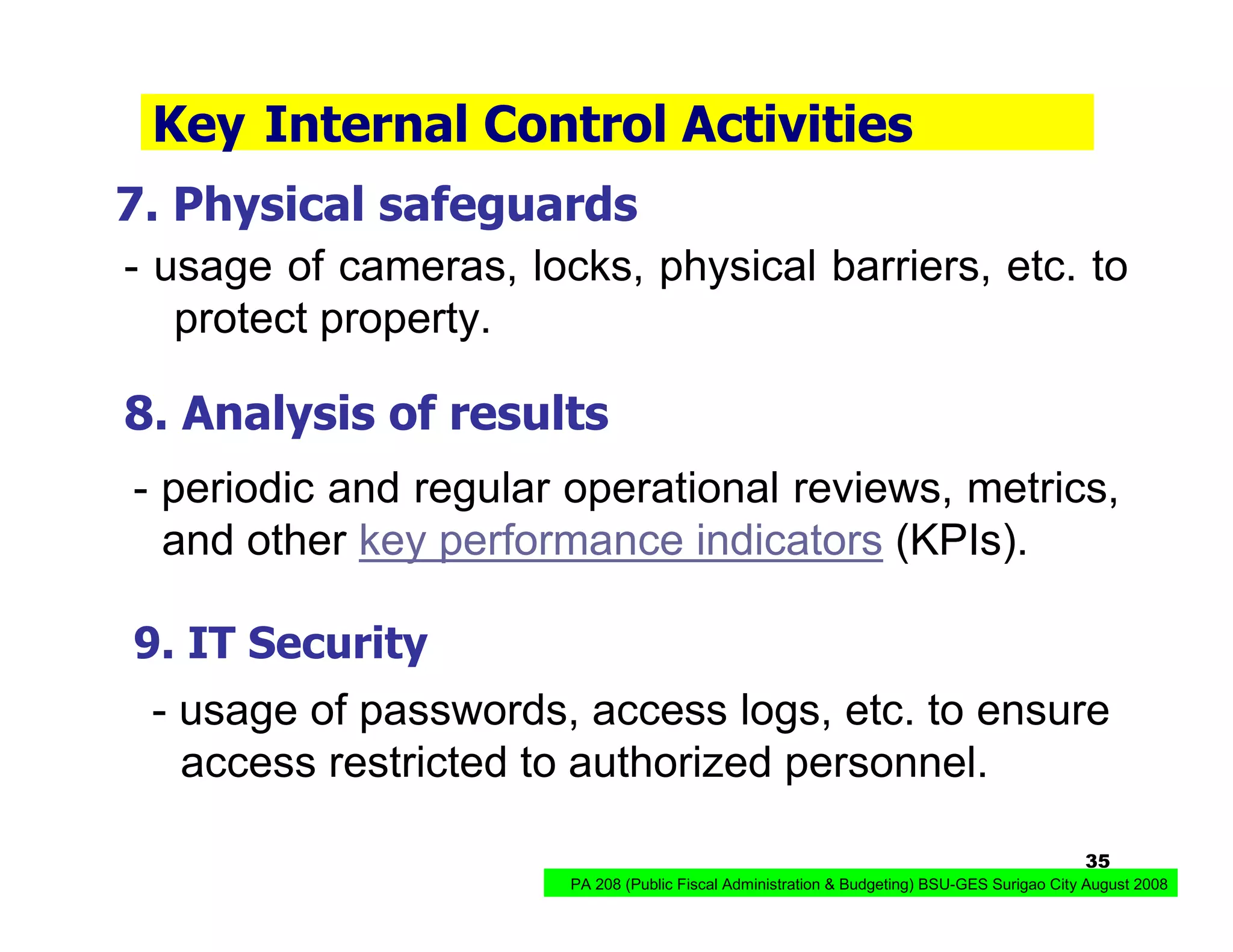 Internal Controls And Philippine Ic System | PDF