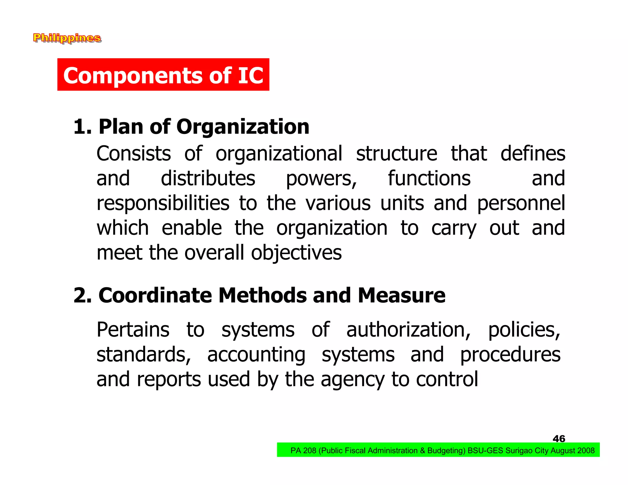 Internal Controls And Philippine Ic System | PDF