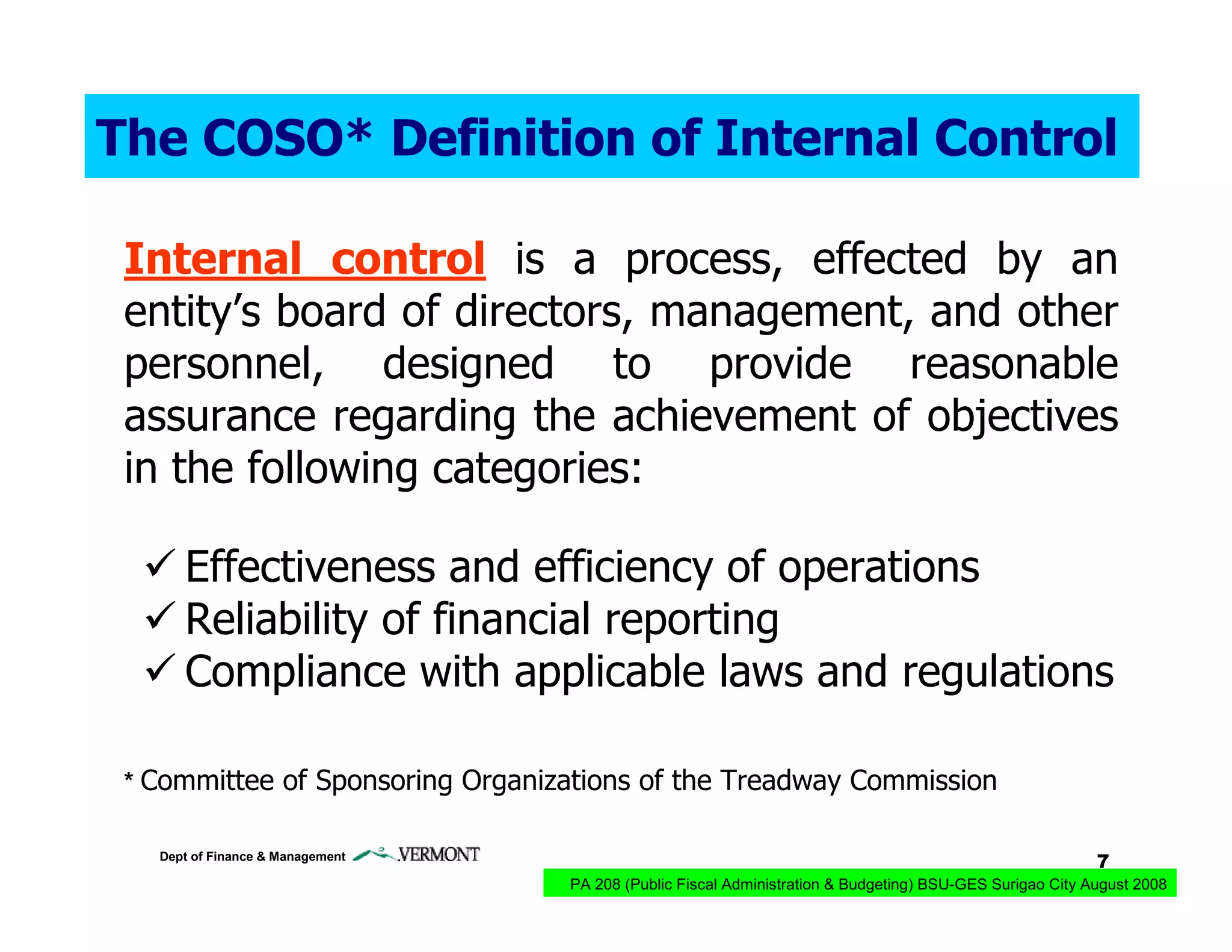 Internal Controls And Philippine Ic System | PDF