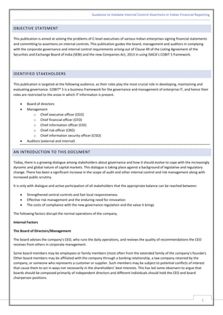 Internal Controls for Indian Financial Reporting using COBIT 5 based ...