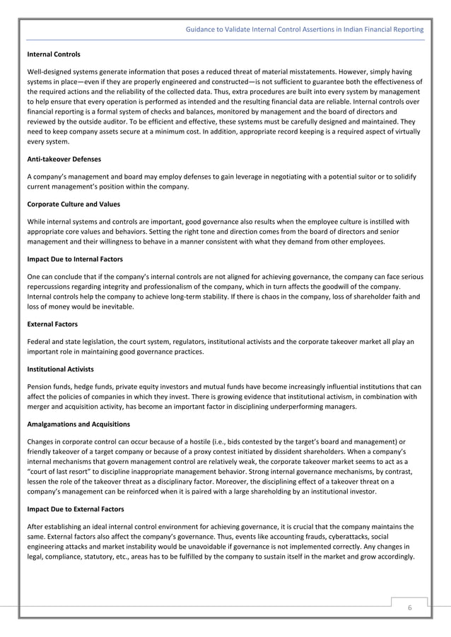 Internal Controls for Indian Financial Reporting using COBIT 5 based ...