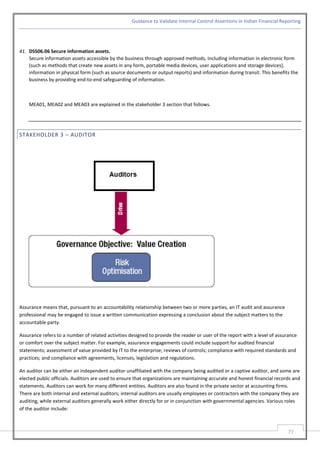 Internal Controls for Indian Financial Reporting using COBIT 5 based ...