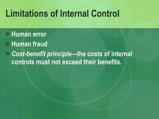 Internal Controls | PPT