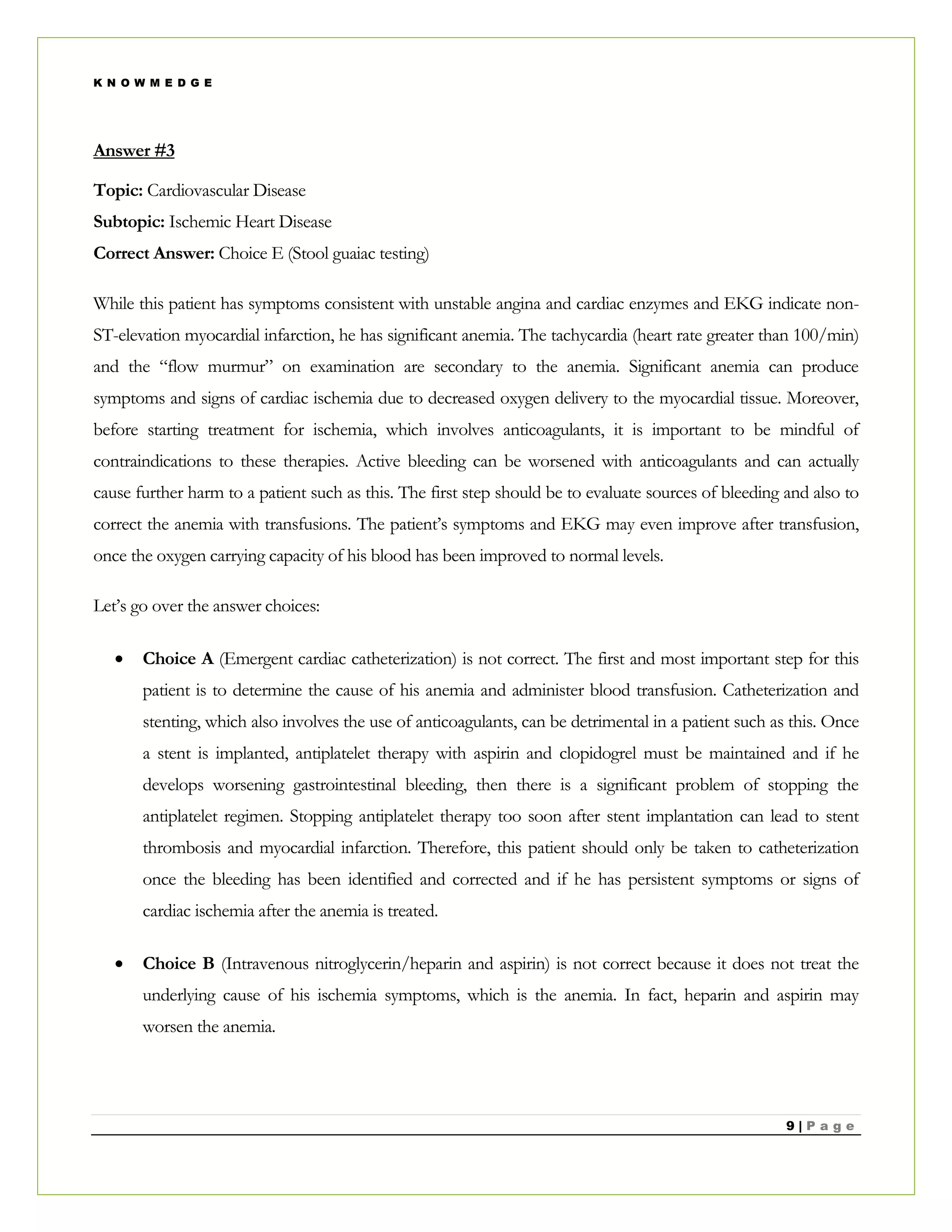 Internal Medicine Practice Questions for ABIM Exam / NBME Internal ...