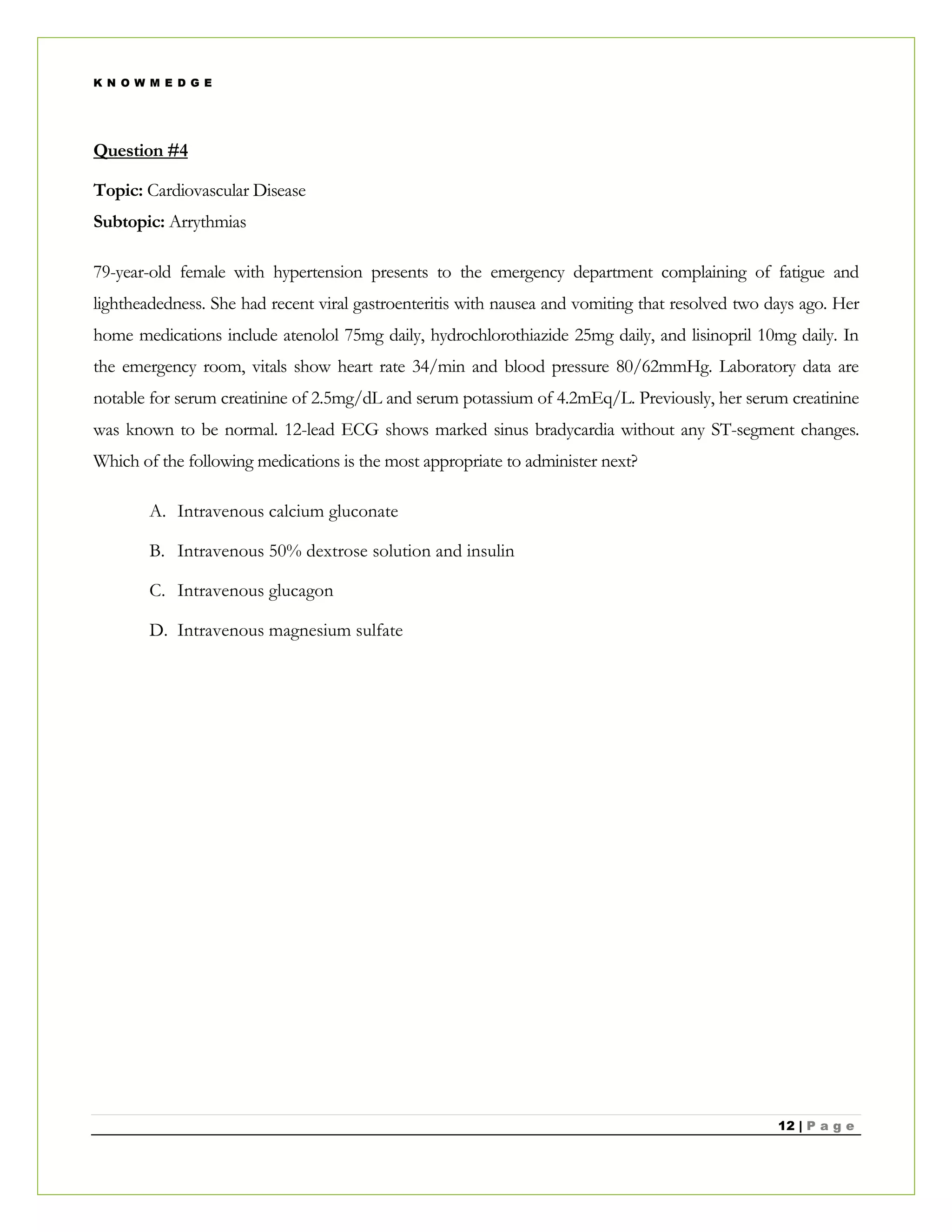 Internal Medicine Practice Questions for ABIM Exam / NBME Internal ...