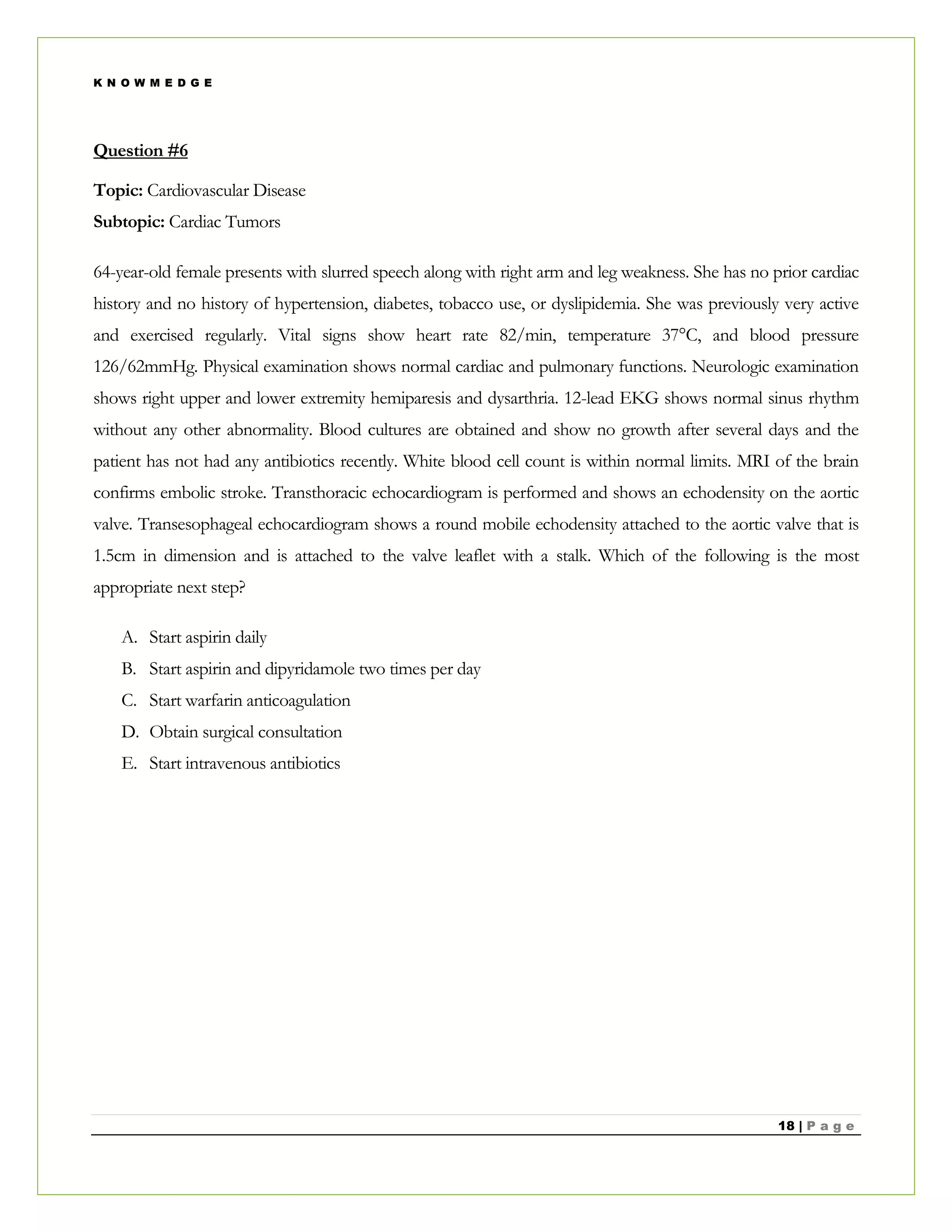 Internal Medicine Practice Questions for ABIM Exam / NBME Internal ...