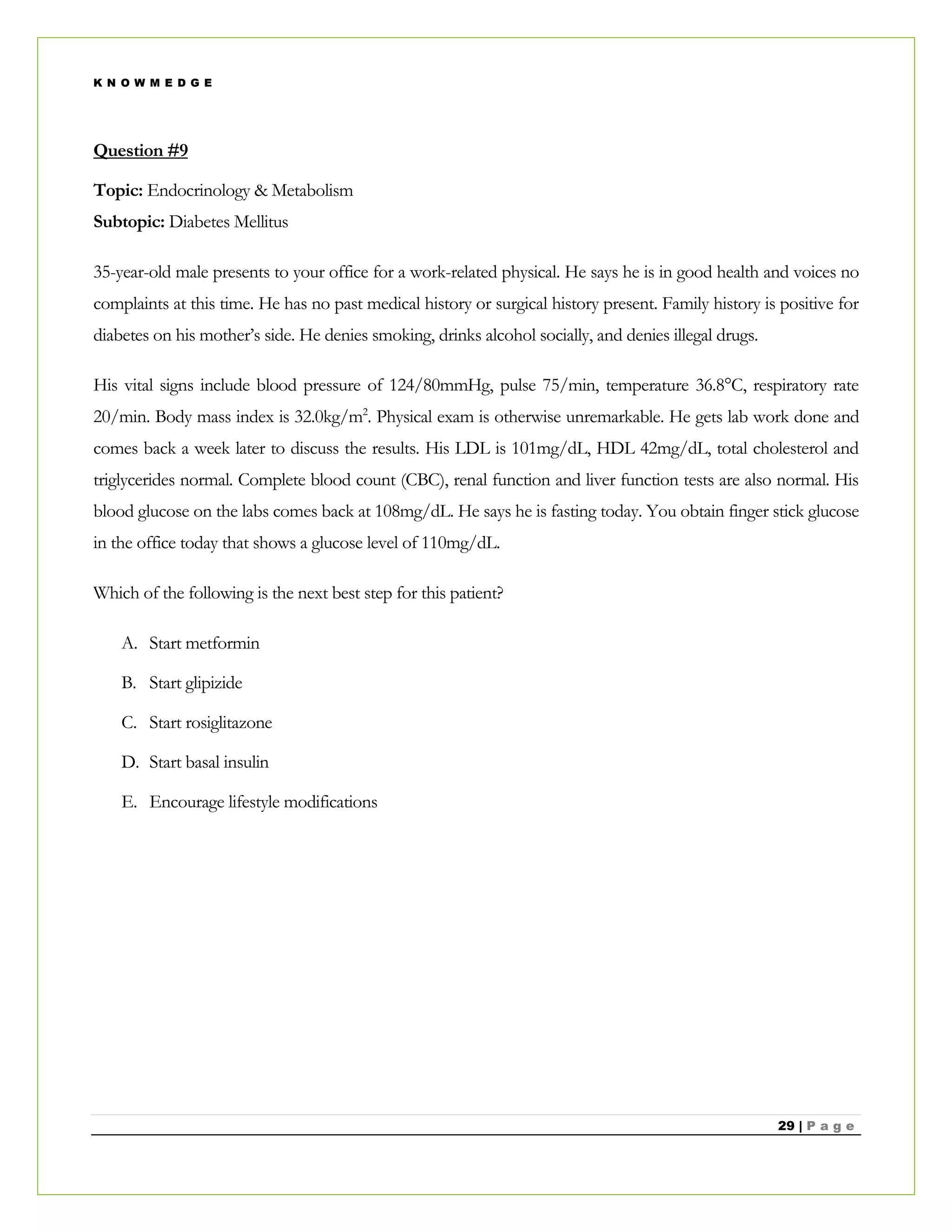 Internal Medicine Practice Questions for ABIM Exam / NBME Internal ...