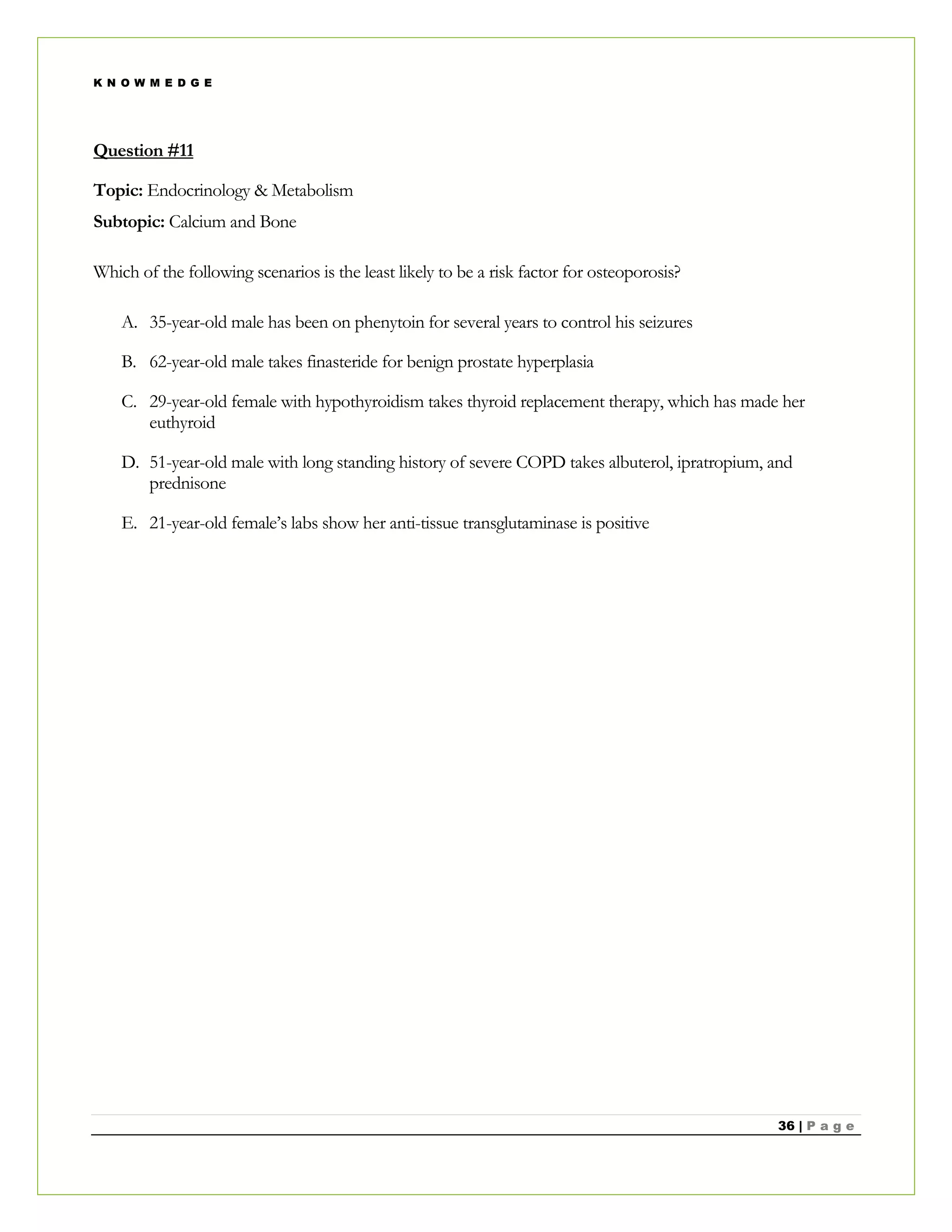 Internal Medicine Practice Questions for ABIM Exam / NBME Internal ...