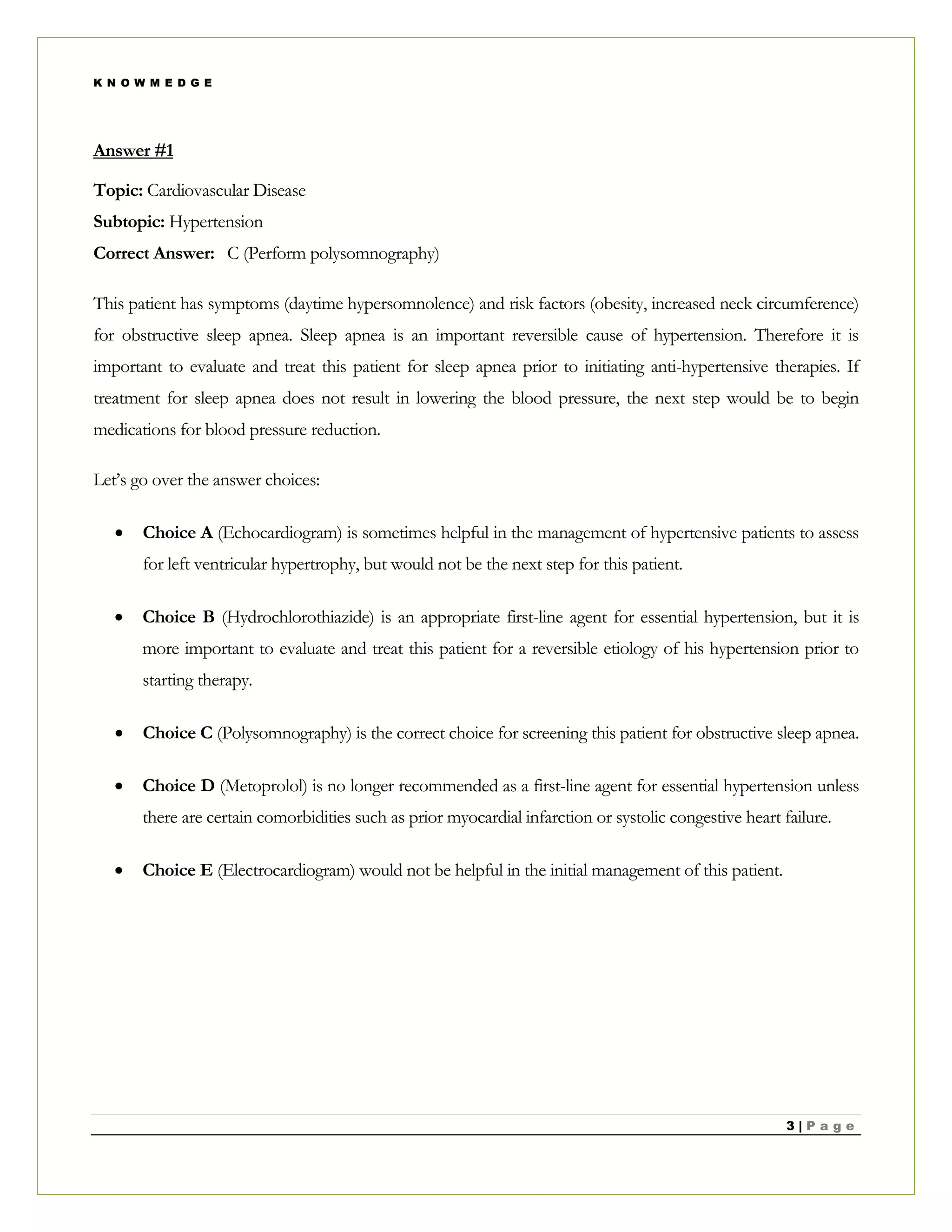 Internal Medicine Practice Questions for ABIM Exam / NBME Internal ...