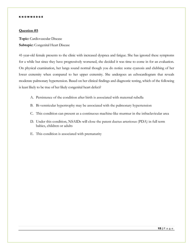 Internal Medicine Practice Questions for ABIM Exam / NBME Internal ...