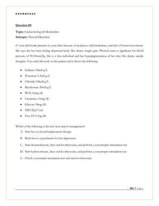 Internal Medicine Practice Questions for ABIM Exam / NBME Internal ...