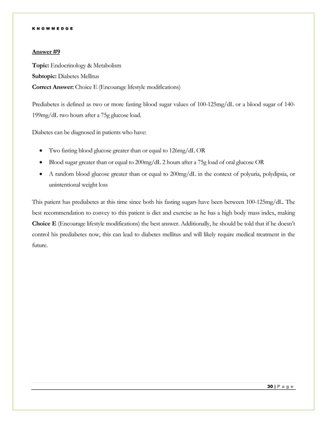 Internal Medicine Practice Questions for ABIM Exam / NBME Internal ...