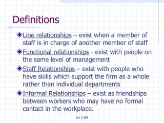 Internal Organisation Int 2 | PPT