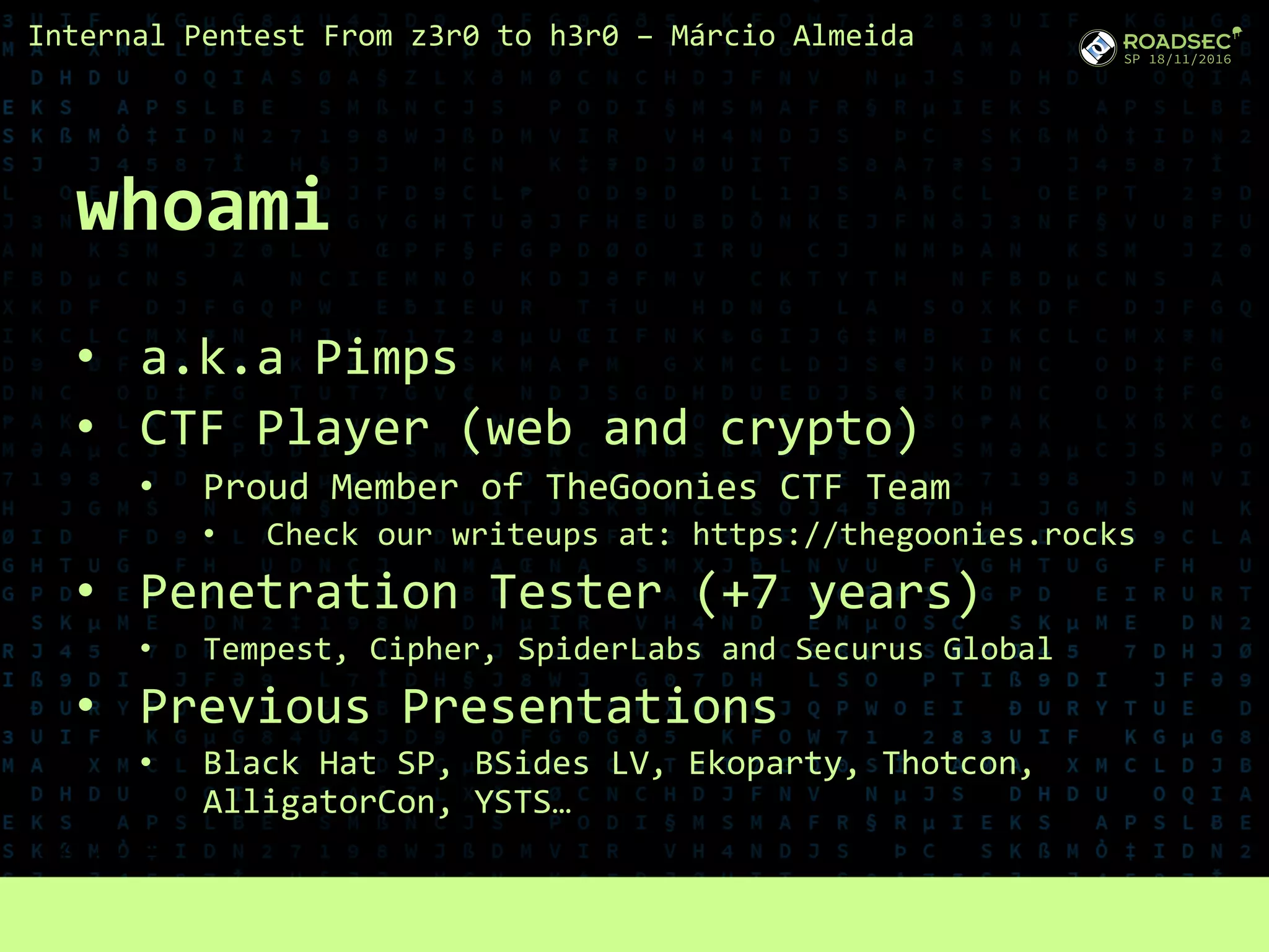 Internal Pentest: from z3r0 to h3r0 | PDF