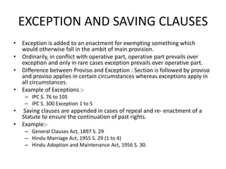 Internal aids of interpretation and construction of statutes | PPTX