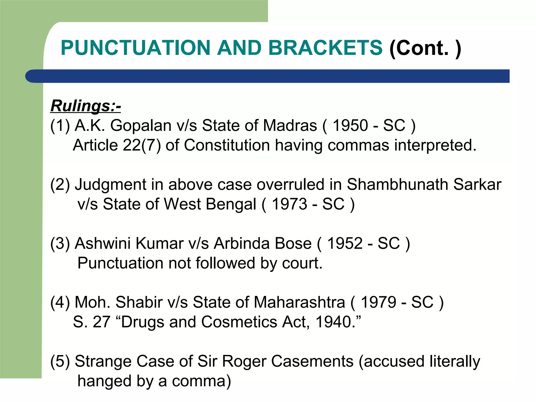 Internal aids to interpretation of law | PPT