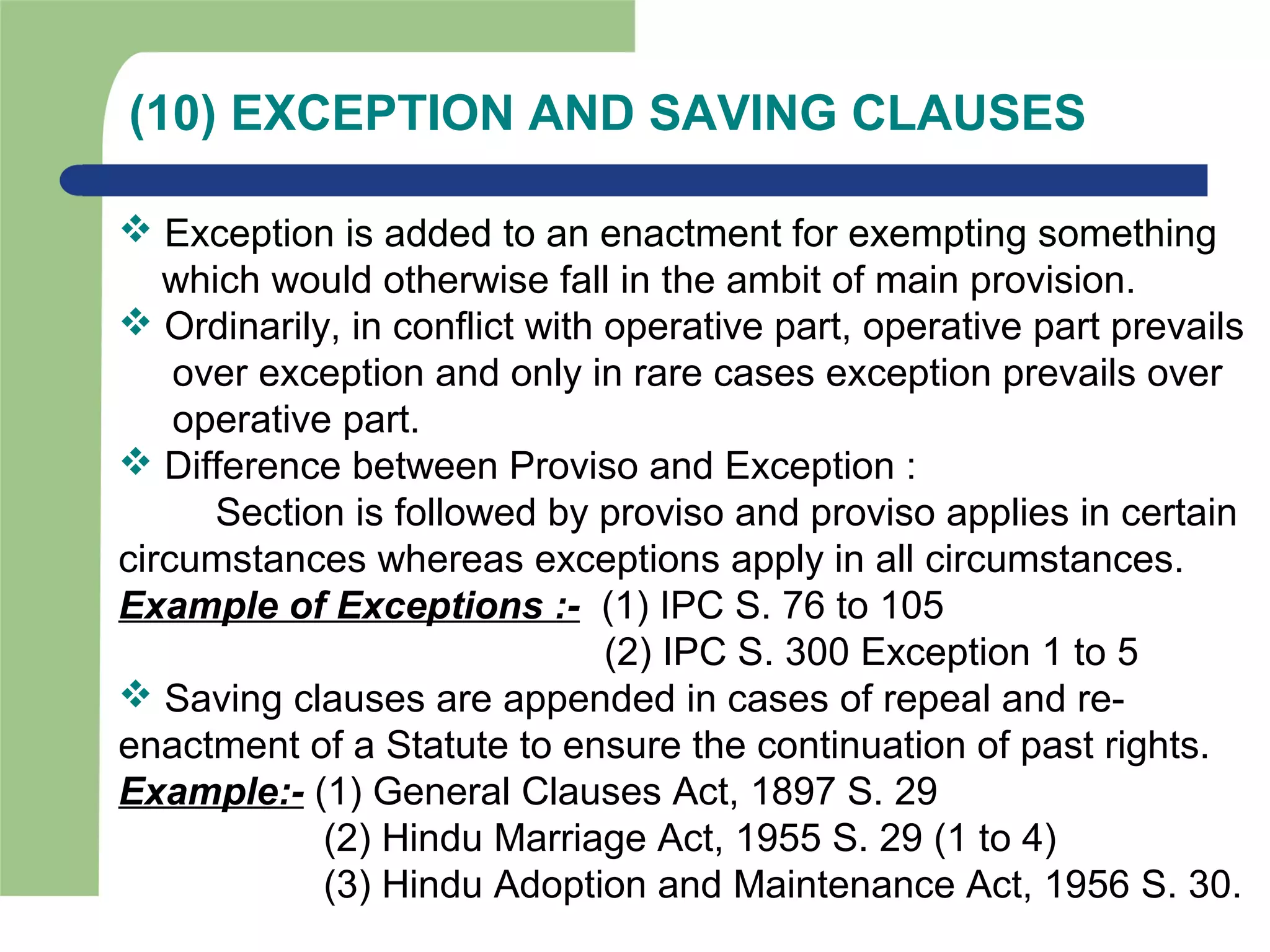 Internal aids to interpretation of law | PPT