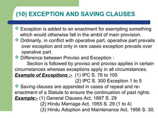 Internal aids to interpretation of law | PPT