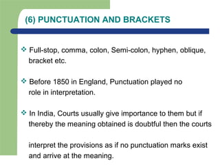 Internal aids to interpretation of law | PPT