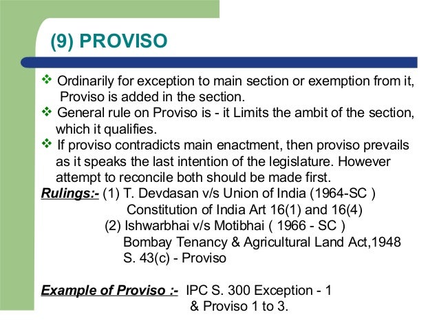 Internal aids to interpretation of law