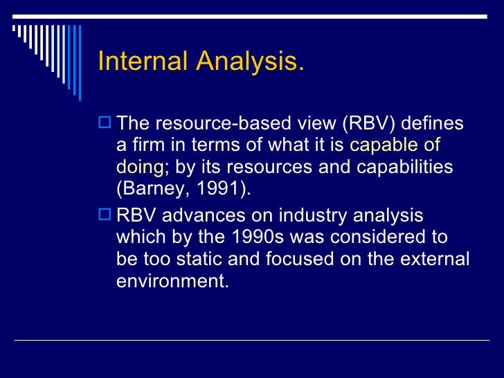 Internal analysis