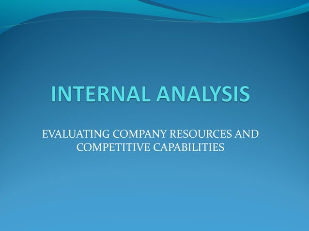 Internal analysis | PPT