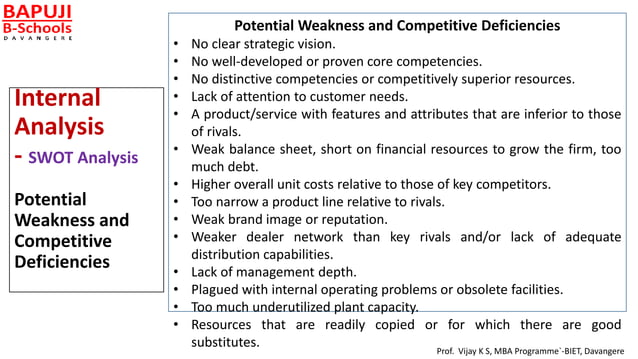 Internal analysis strategic management | PPT