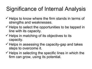 Internal analysis (1) | PPT
