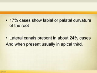 Internal anatomy of anterior tooth | PPTX