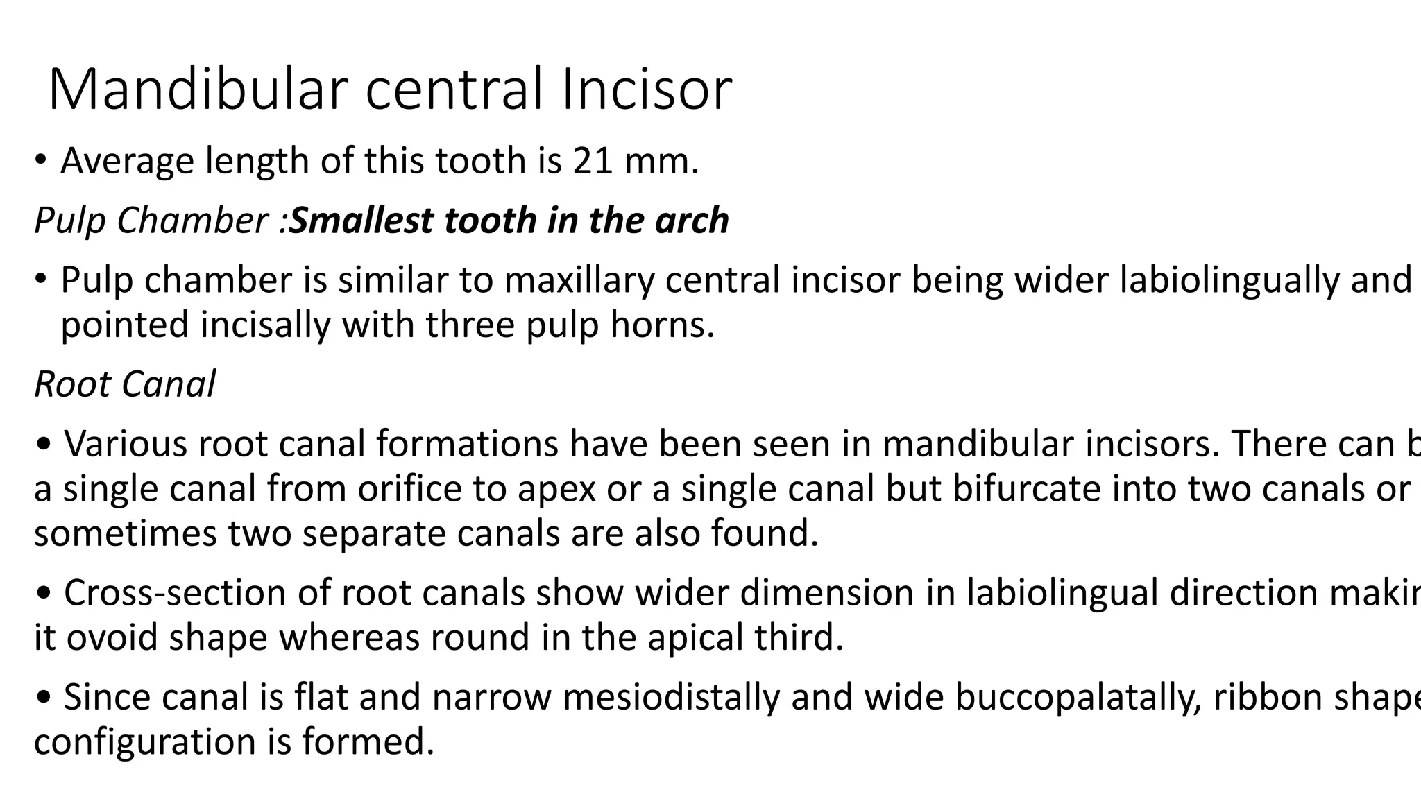 Internal anatomy of each tooth | PPTX