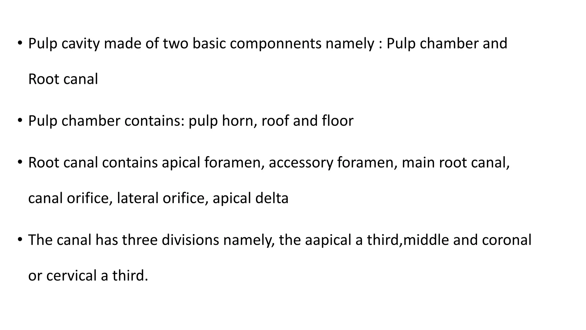 Internal anatomy of each tooth | PPTX