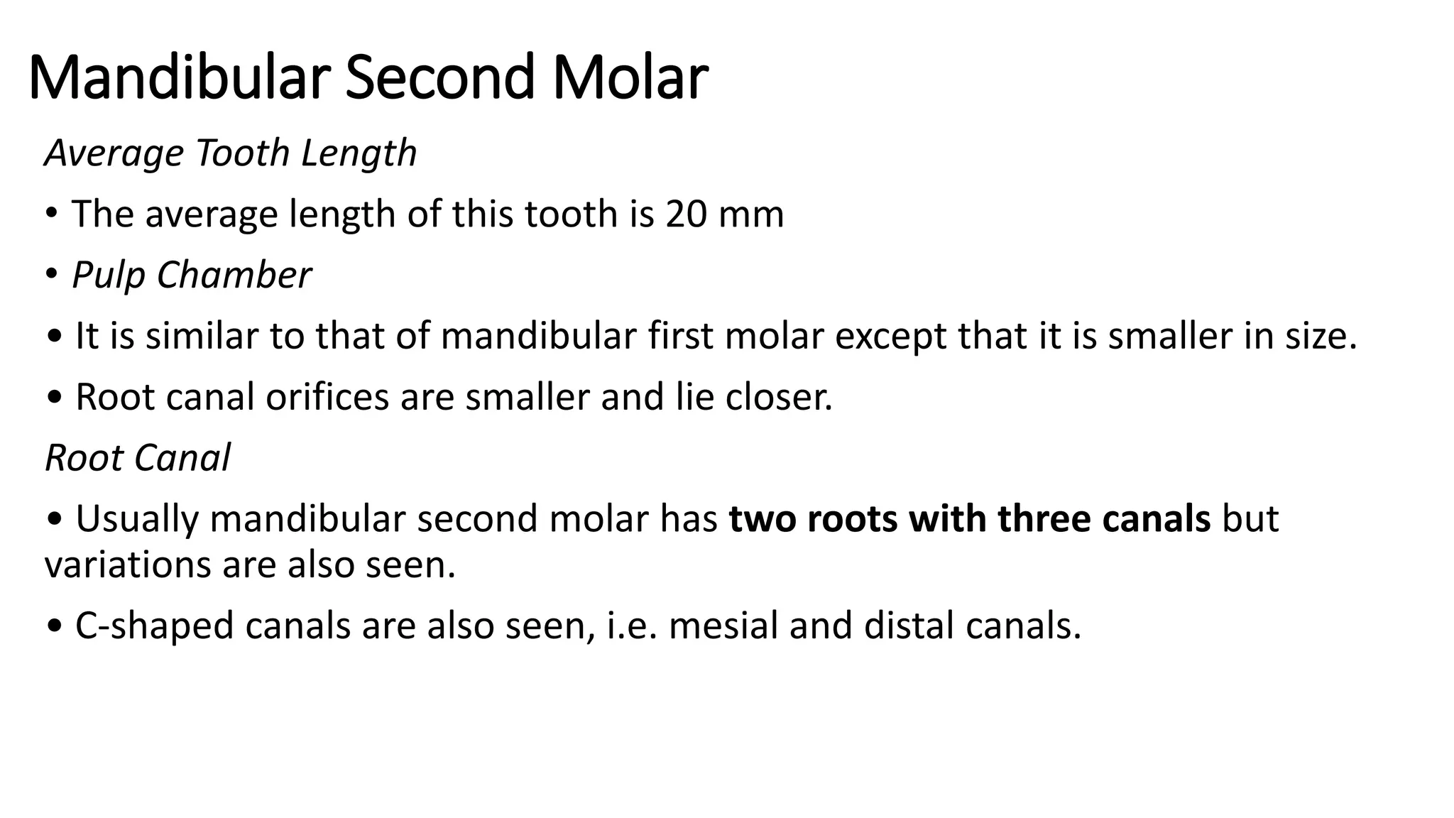 Internal anatomy of each tooth | PPTX