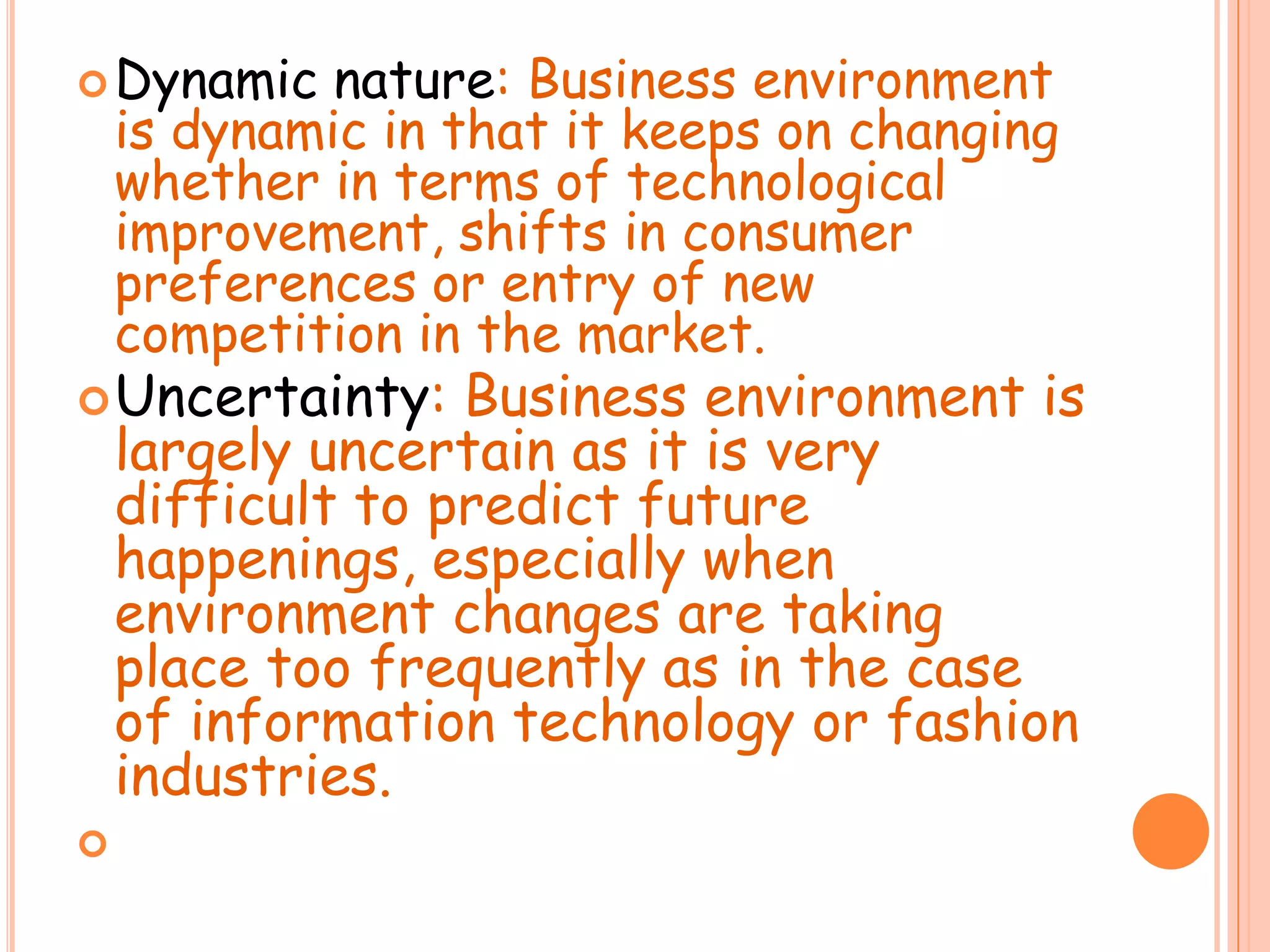 Internal and external business environment | PPTX
