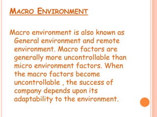 Internal and external businessenvironment | PPTX