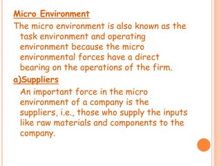 Internal and External Business Environment | PPTX