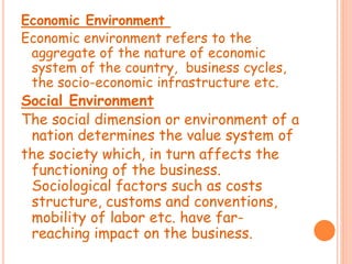 Internal and External Business Environment | PPTX