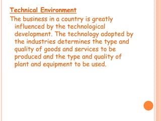 Internal and External Business Environment | PPTX