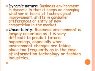 Internal and External Business Environment | PPTX