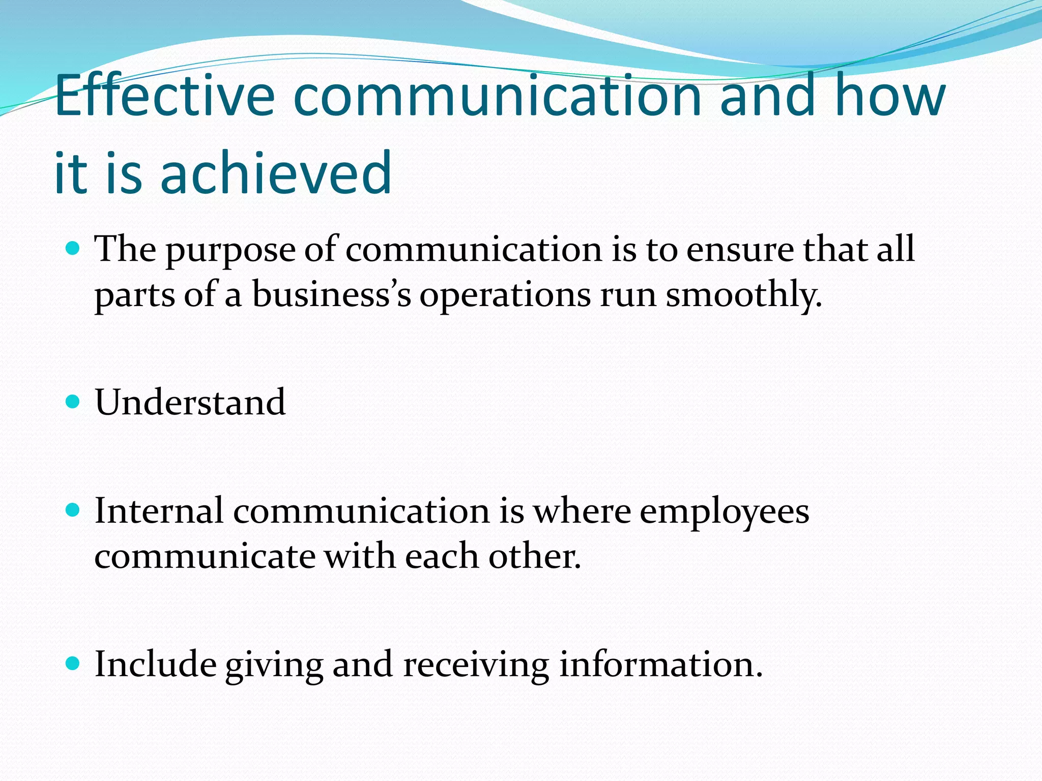 Internal and external communication | PPTX