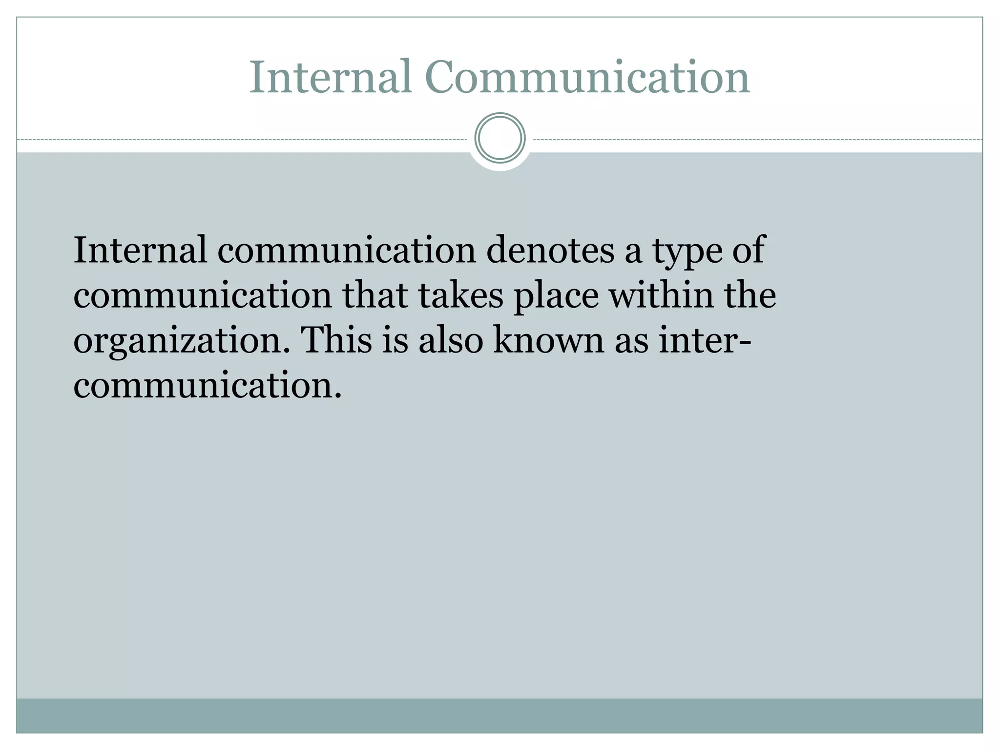 Internal and external communication by aijaz aryan | PPT