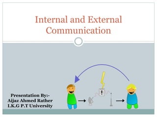 Internal and external communication by aijaz aryan | PPT