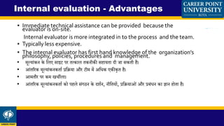 Internal and external evaluation | PPTX